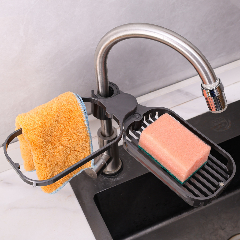 Multifunctional Portable Kitchen Rag Sponge Drain Shelf - Sink Dry Wet ...