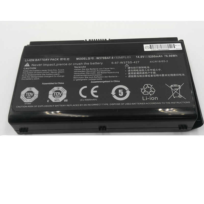Thunder 2 ☆ God W370bat-8 Battery K660e W370 K590s K650c K750s Laptop ...