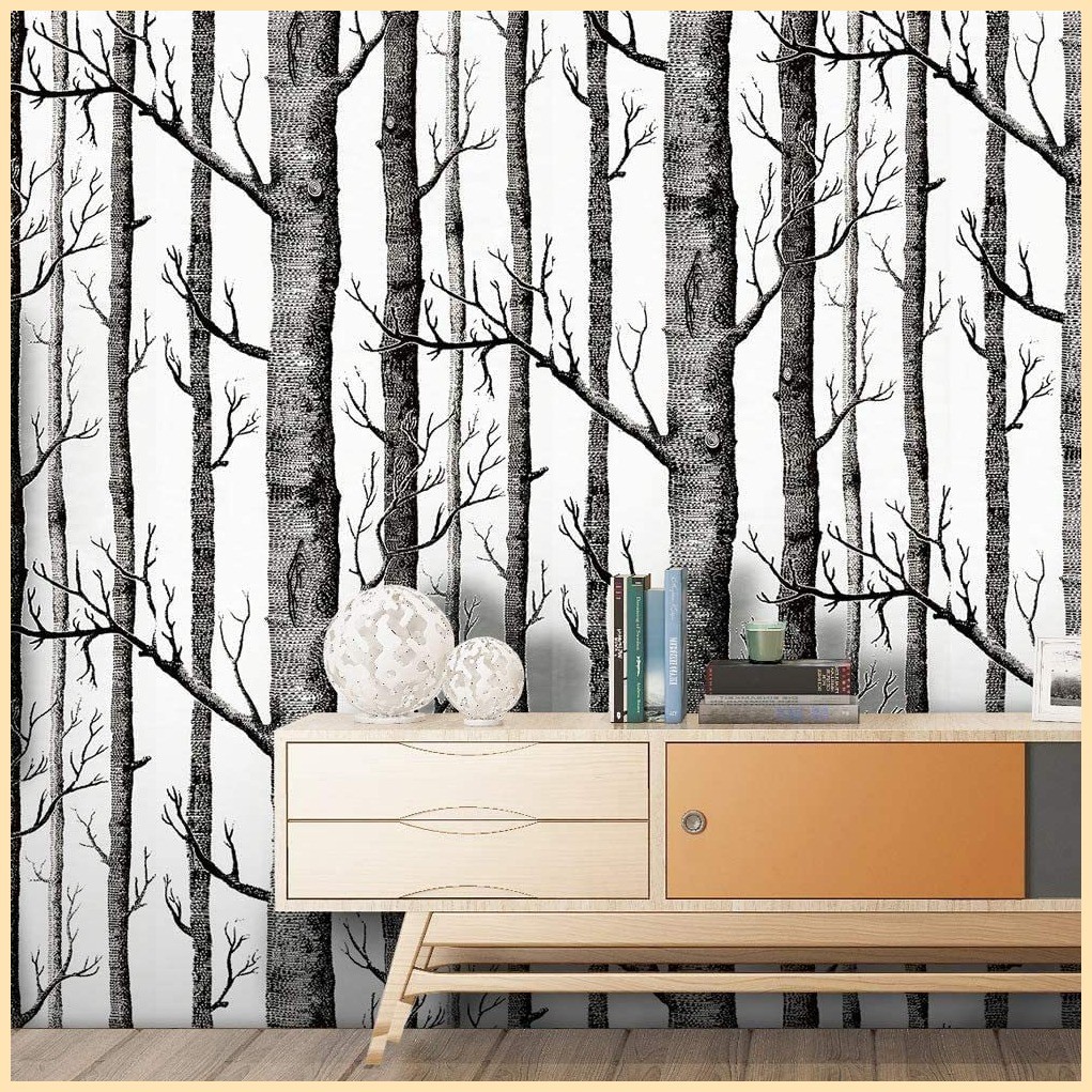PVCTree wallpaer Design Self-Adhesive Waterproof PVC Wallpaper Sticker ...