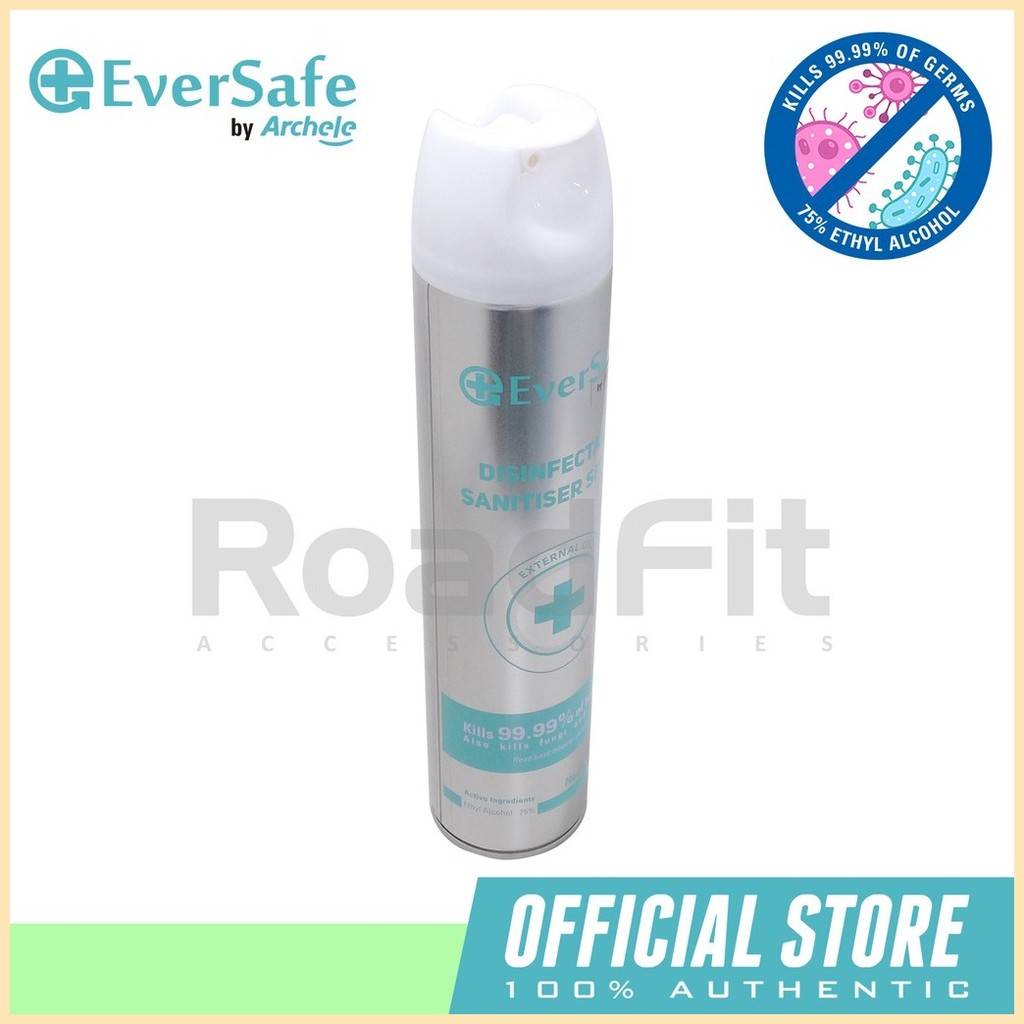 EVERSAFE by Archele Disinfectant Sanitizer Spray, 75% Ethyl Alcohol, 650ml ESD-8007 | Shopee ...