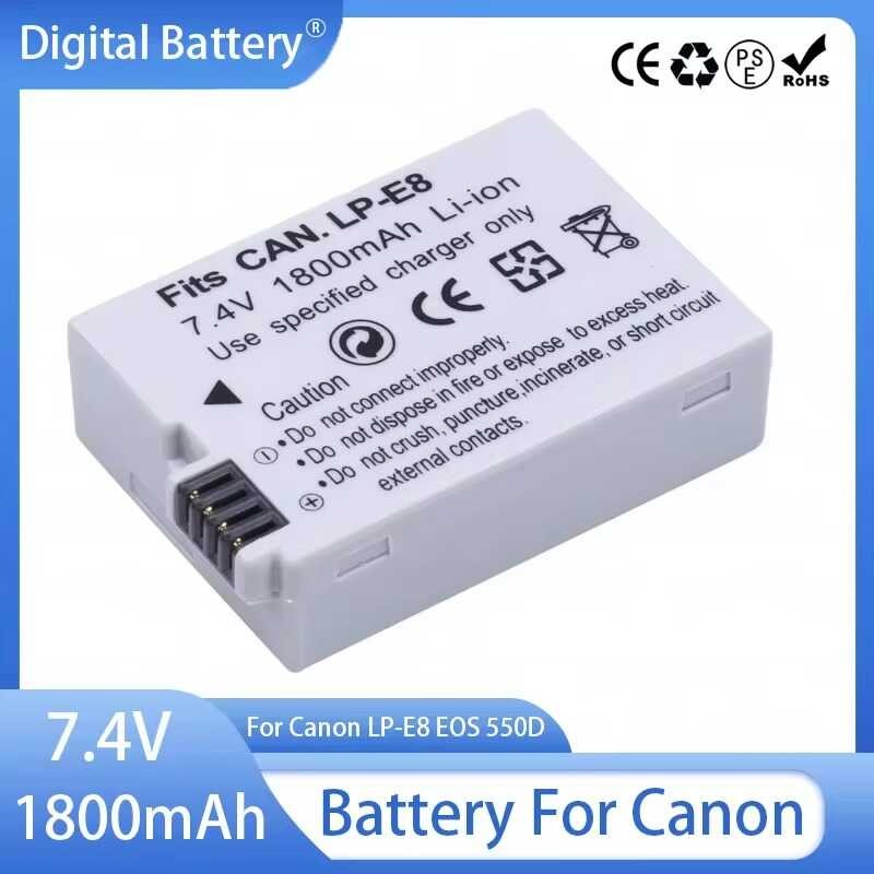LP-E8 Lithium 1800mAh Rechargeable Battery For Canon EOS Rebel T3i T2i ...