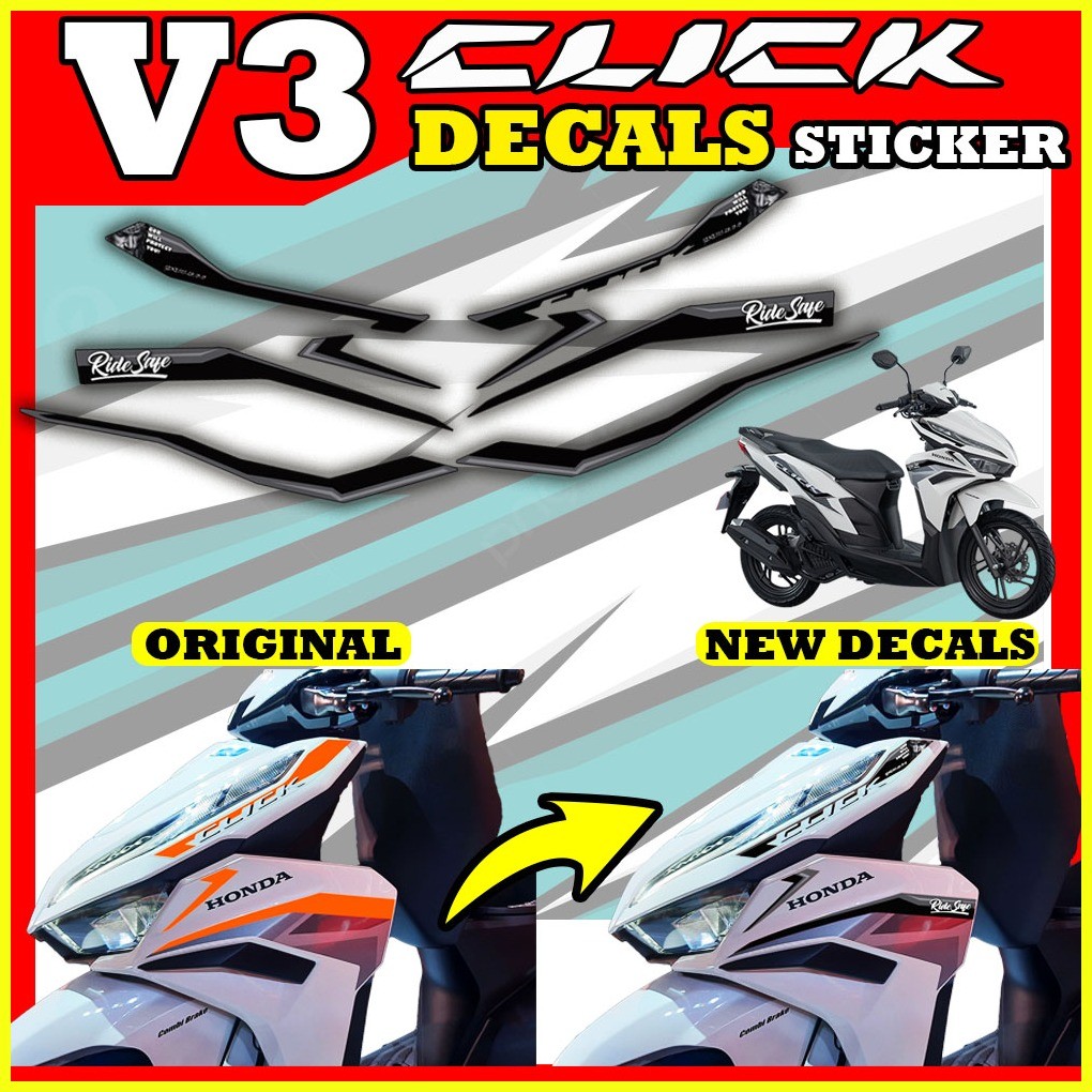۞ ♕ HONDA CLICK V3 DECALS STICKER / CLICK V3 DECALS STICKER / HONDA ...