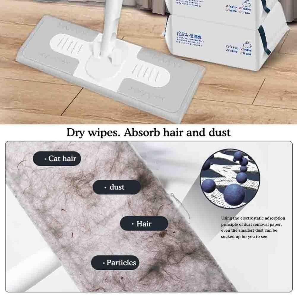 Electrostatic Dust Mop Floor Wipe Disposable Dust Mops Replacement ...