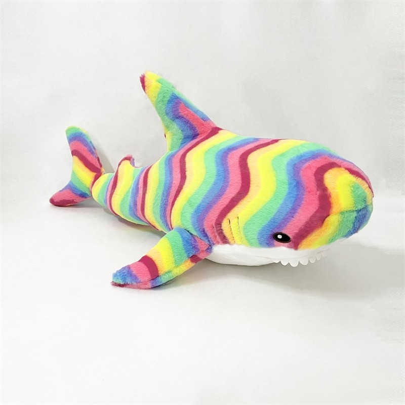 30/45/60/80CM Long Giant Shark Plush Toy Doll Soft Stuffed Animal Cute ...