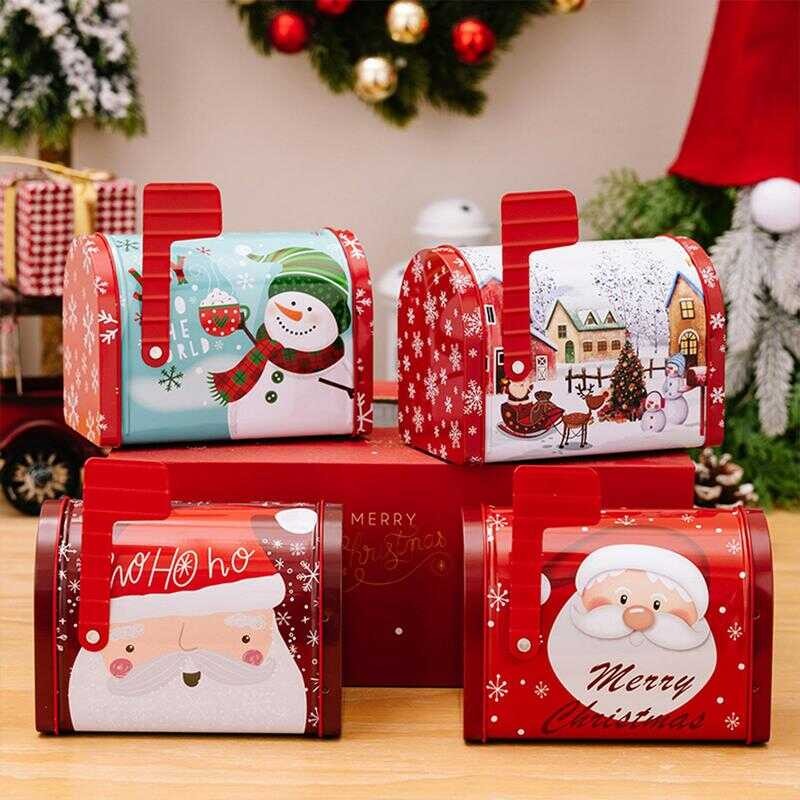 A6 Metal 3 Christmas Candy Box Christmas Theme Gift Boxes Mailbox Craft ...