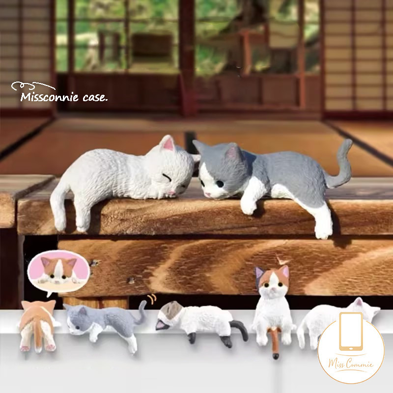 Cute Sleeping Cat Gift 3D DIY Doll Kitten Monitor Decorative Mini ...