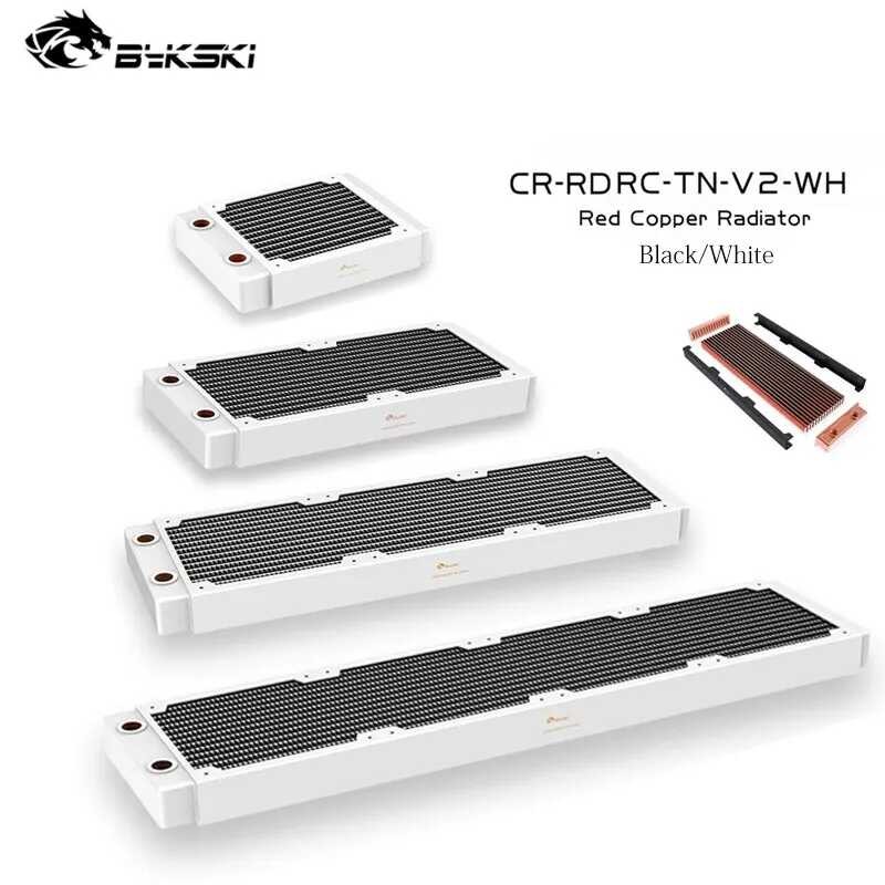 3B9 Bykski White 2 30Mm Thin Radiator 120/240/360/480Mm,Red Copper/14 ...
