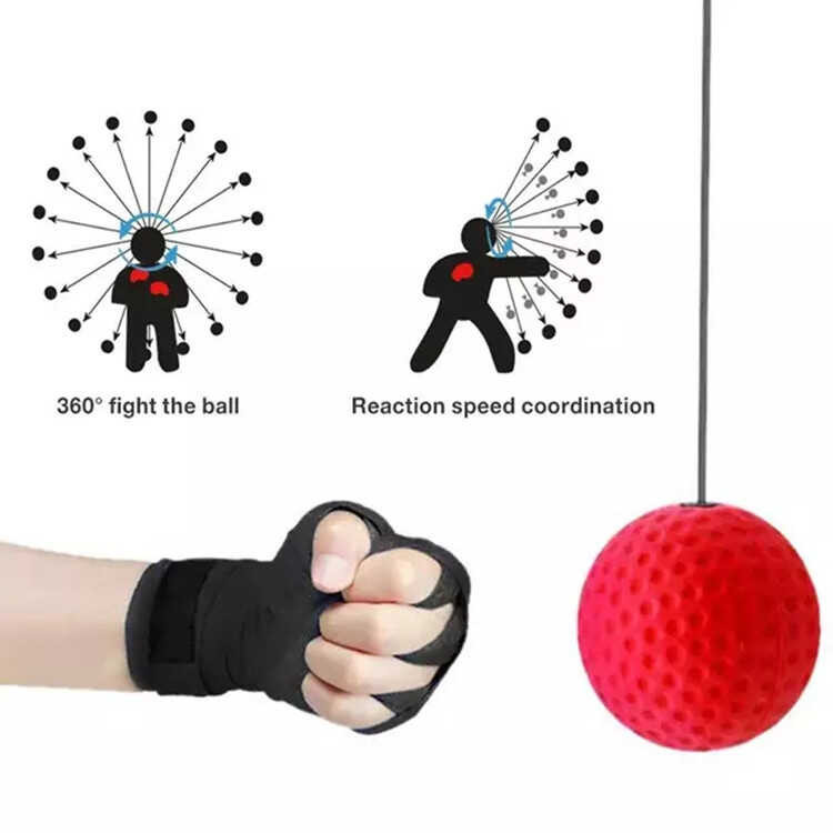 Head Mounted Boxing Speed Ball Reaction Training Golf Ball Household ...