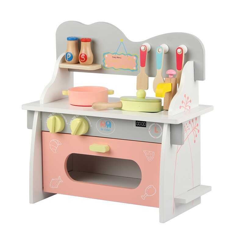 Wooden Small Kitchen Set For Infants And Young Children Toys For ...
