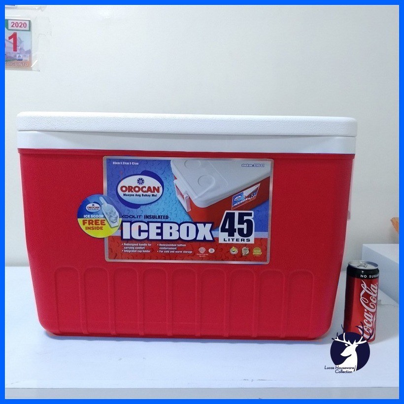 ☪ OROCAN BRAND COOLER BOX / ICE BOX CHEST INSULATED COOLER BOX 45 ...