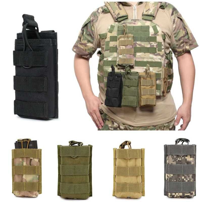 Tactical Magazine Molle Single Mag Pouch Airoft 7.62/5.56mm M4 AK Rifle ...