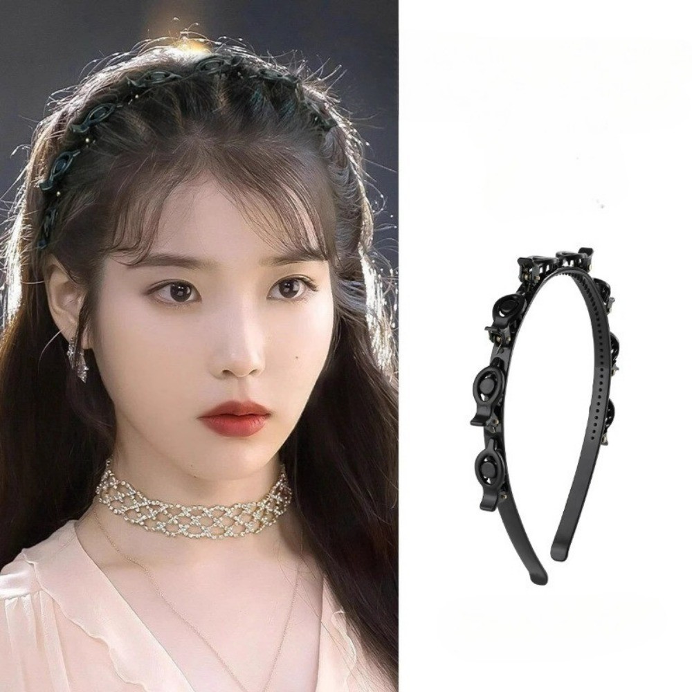 1/2pcs Velvet Headband Forehead Braided Hair Hoop Headwear for Women ...