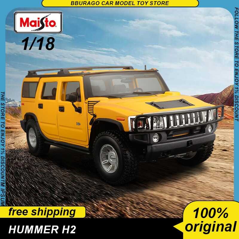 Maisto 1:18 H2 Hummer Tenth Anniversary Suv Car Diecast Model Edition ...