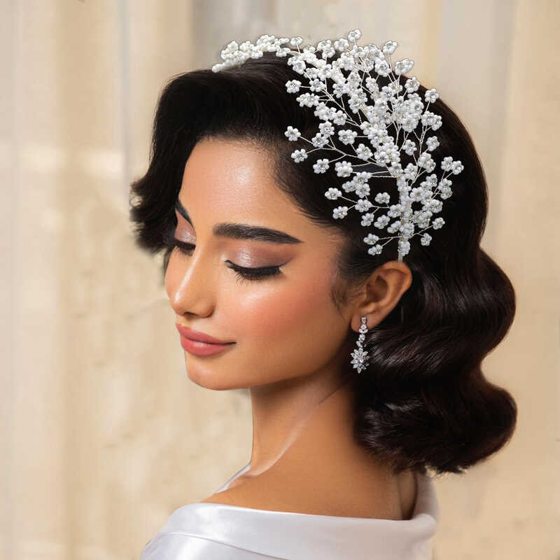 Beaded Dz121 Bride Headpiece Wedding Heaear Handmade Costume Nigerian ...