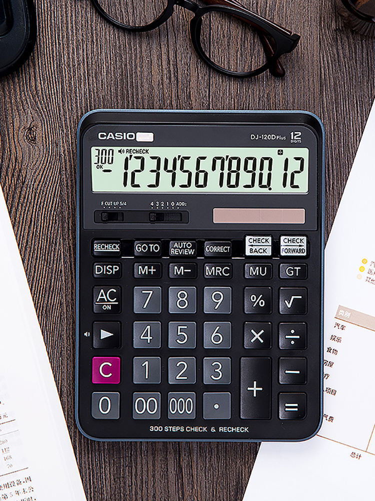 New Calculator Business CASIO Casio DJ-120D Plus Accountant Calculator ...