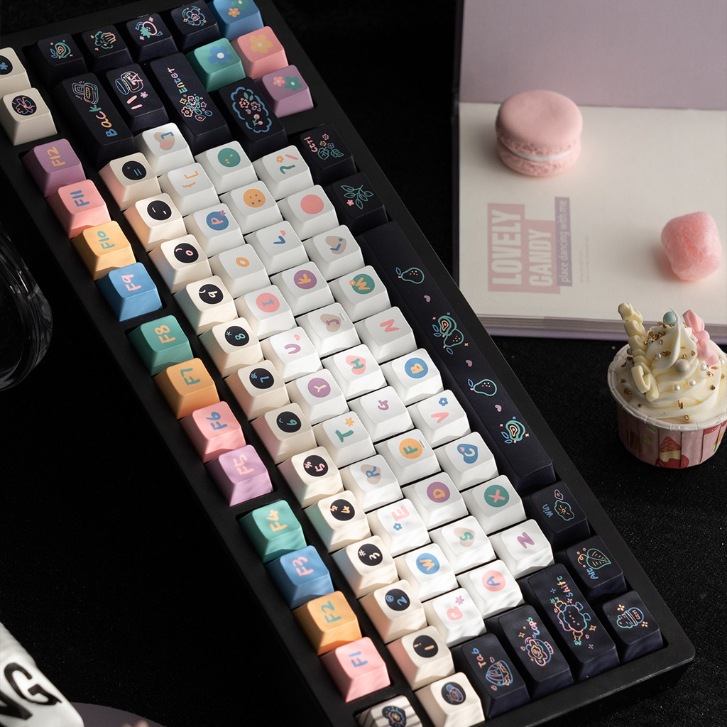 Sweet cakes Keycaps 152 Keys PBT Cherry Profile Dye-sub keycaps set for ...