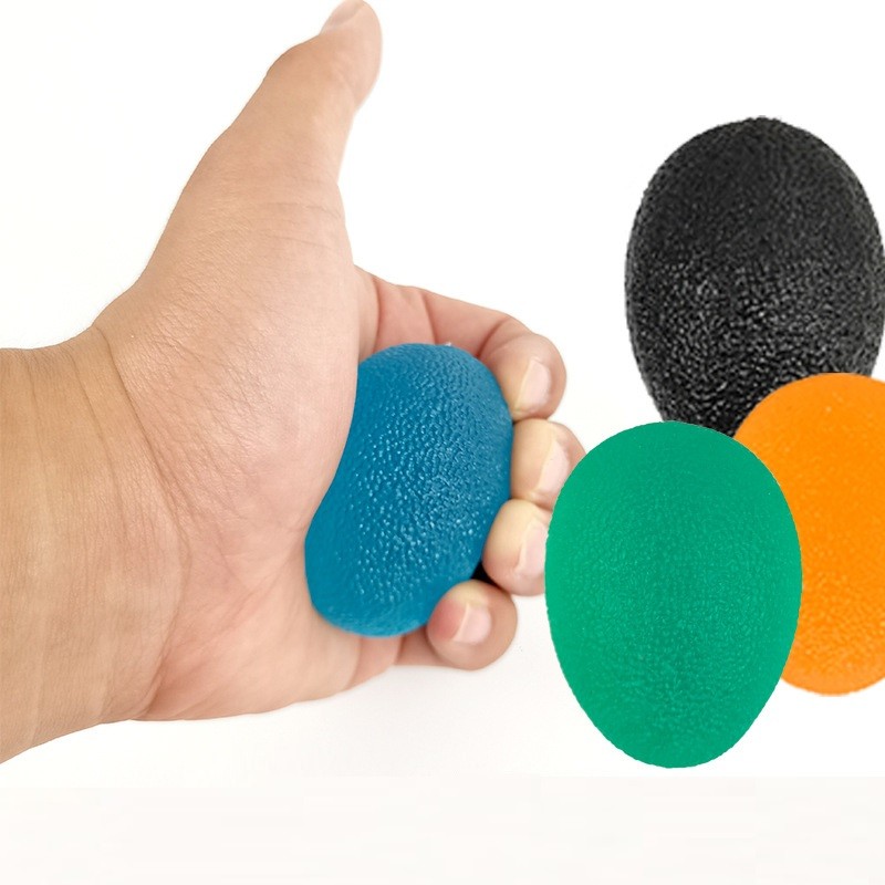 1 random Hand Gripper Ball Silicone Hand Grip Strengthener Elastic Egg ...