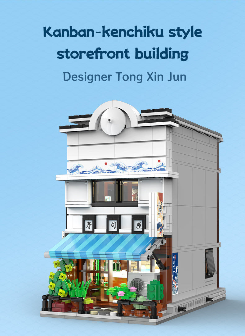 CaDA Bricks Japanese Style Sushi Shop C66018 (1665 pcs) Creator Expert ...