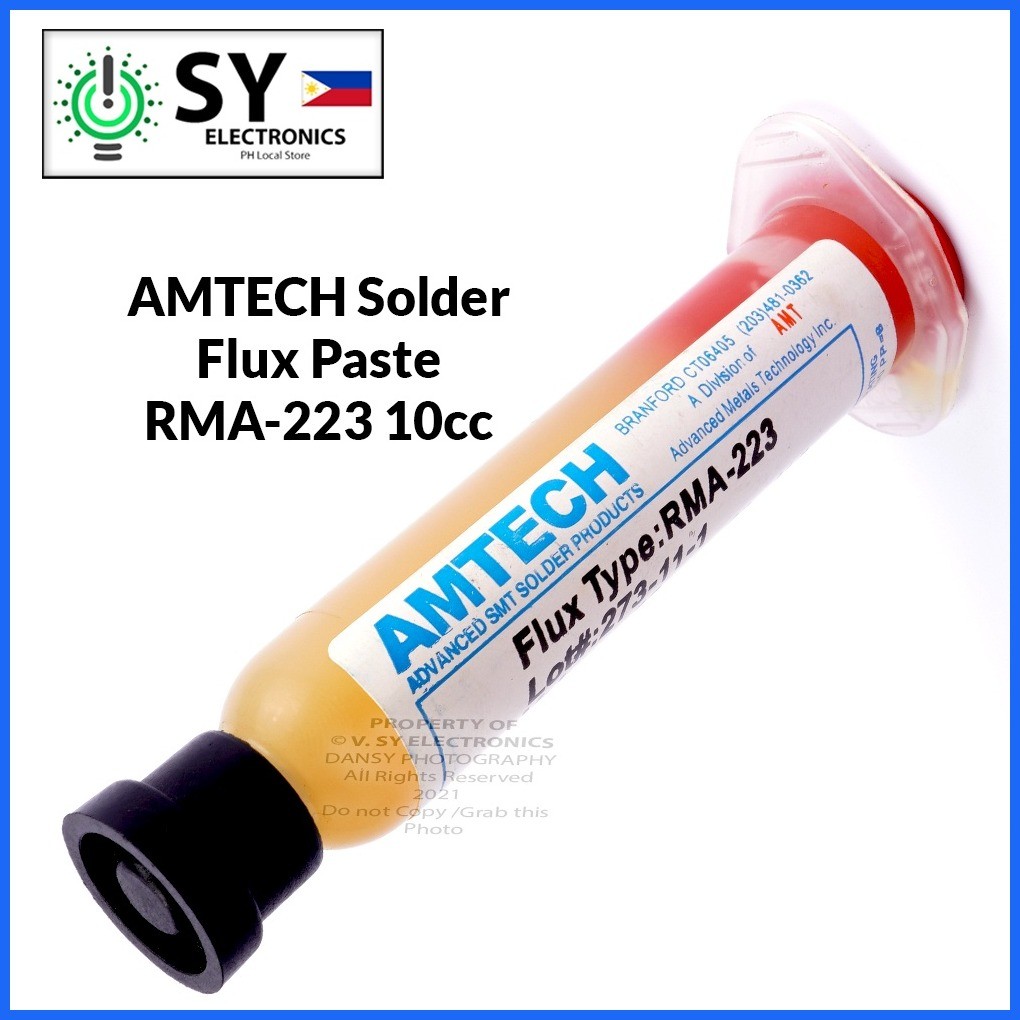 ⚠ Original AMTECH Soldering Flux 10cc RMA-223 Paste PCB BGA SMT SMD ...