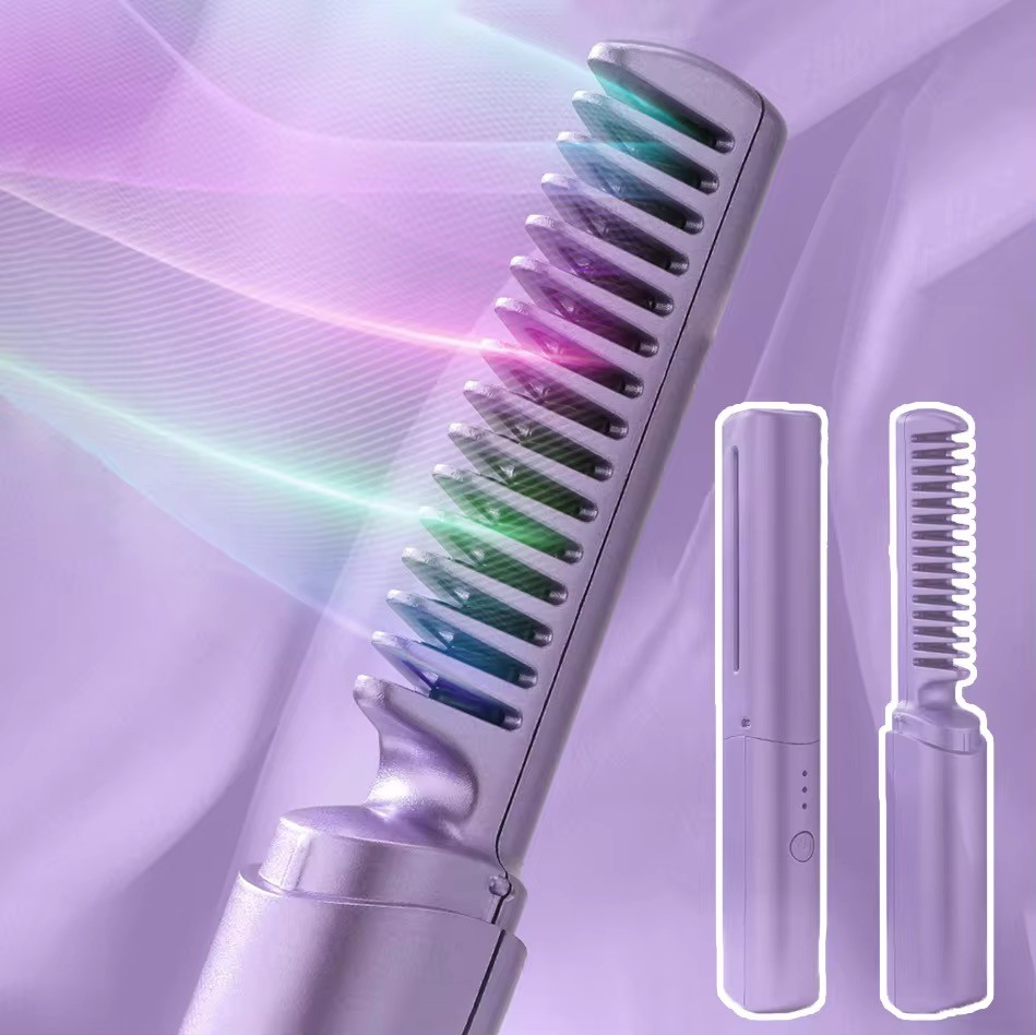 Straight Hair Comb 2 in 1 Upgrade version Wireless Hair Straightener ...