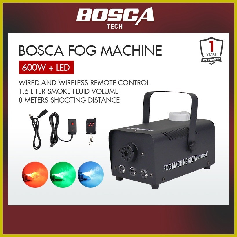 BOSCA FOG MACHINE 600W Smoke Machine Stage Smoke Fog Effect Machine ...