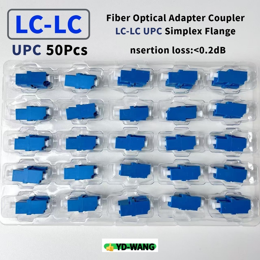 50Pcs LC UPC Duplex single-mode Fiber optic Adapter LC APC Optical ...