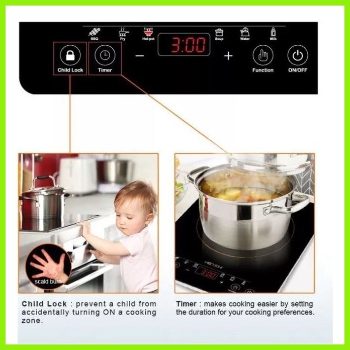 Electrolux Induction Cooker (2200W) Touch Screen Electric Induction ...