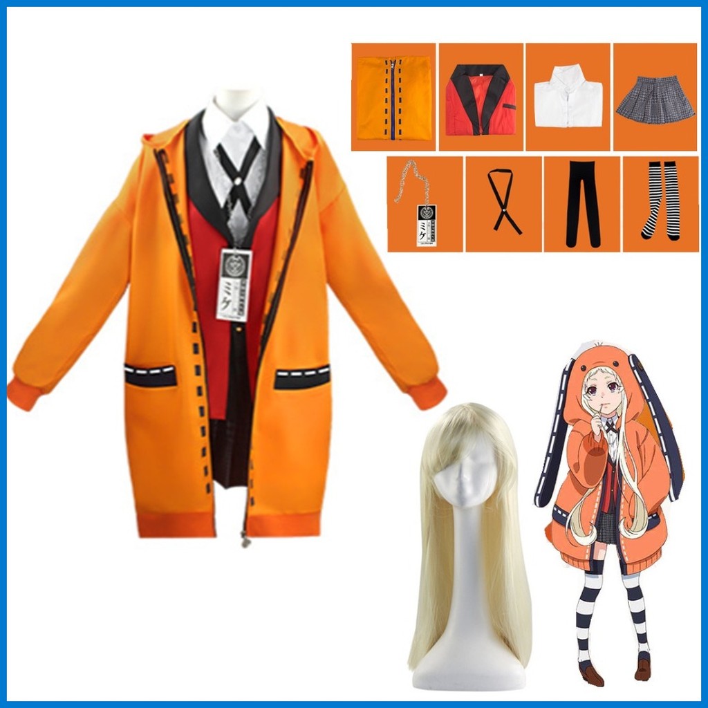 Anime Kakegurui Jabami Yumeko Yomozuki Runa Cosplay Costume Jk Uniform ...