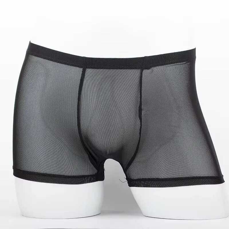 Silk Ice Men S Underwear Transparent Boxers Bulge See Through ...