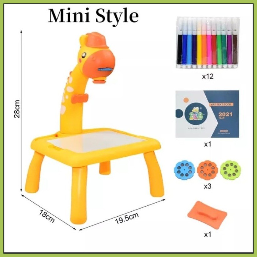 ∩ Children Mini Led Art Drawing Table Toy Set Projector Painting for ...