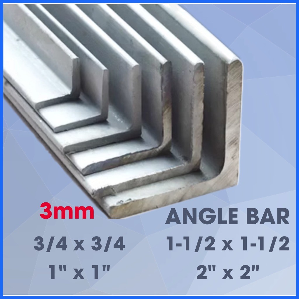 1FT *3mm* STAINLESS ANGLE BAR STAINLESS ANGLE STAINLESS STEEL BAR 202 ...