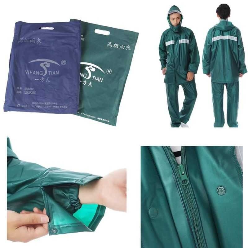 268 Raincoat High-Quality Double Closure Motorcycle Biker Rain Coat ...