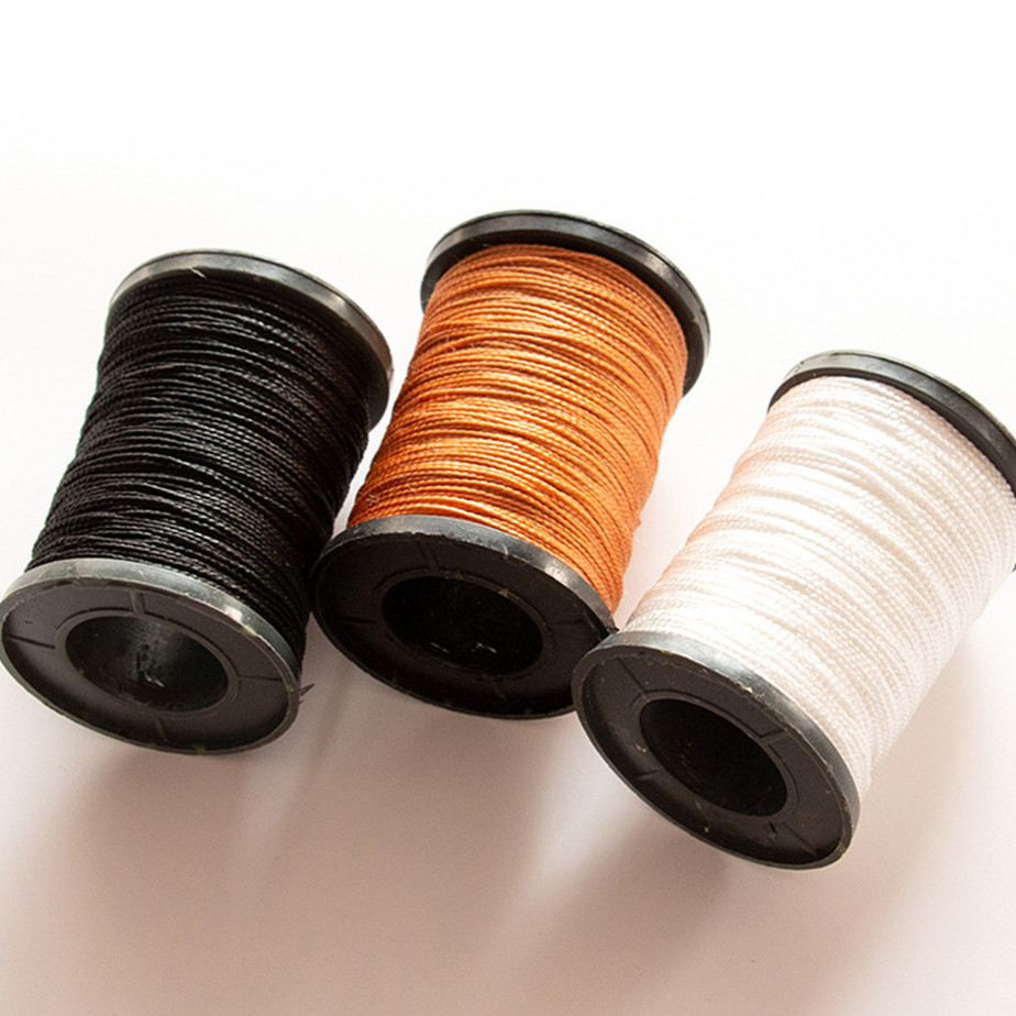 50M Nylon Thread Leather Waxed Cord Hand Stitching Kite string Shoe ...