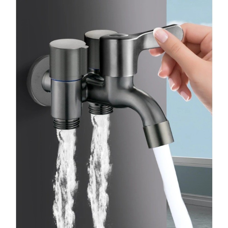 304 Stainless Steel Three Tap Multifunctional Stainless Steel Faucet ...