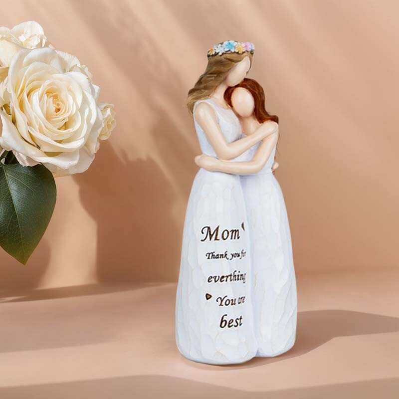20 Home 3 Decoration Resin Mother And Daughter Hug Angel Figure Statue ...