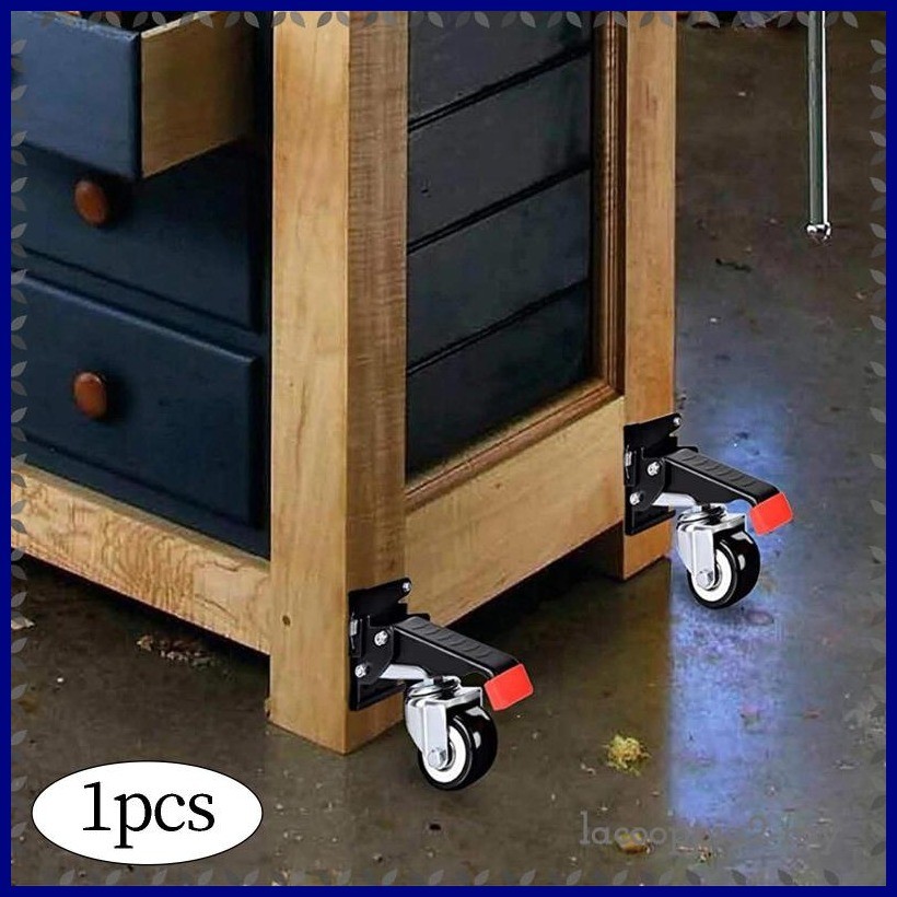 [LacooppiabcMY] 4 Pieces Workbench Caster Casters with Mounting ...