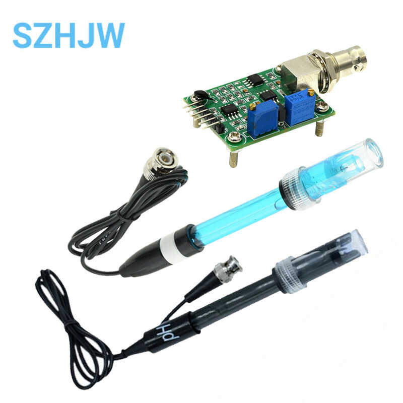Liquid Value Detection Sensor Module Monitoring Control Board BNC Electrode Probe For Arduino ...