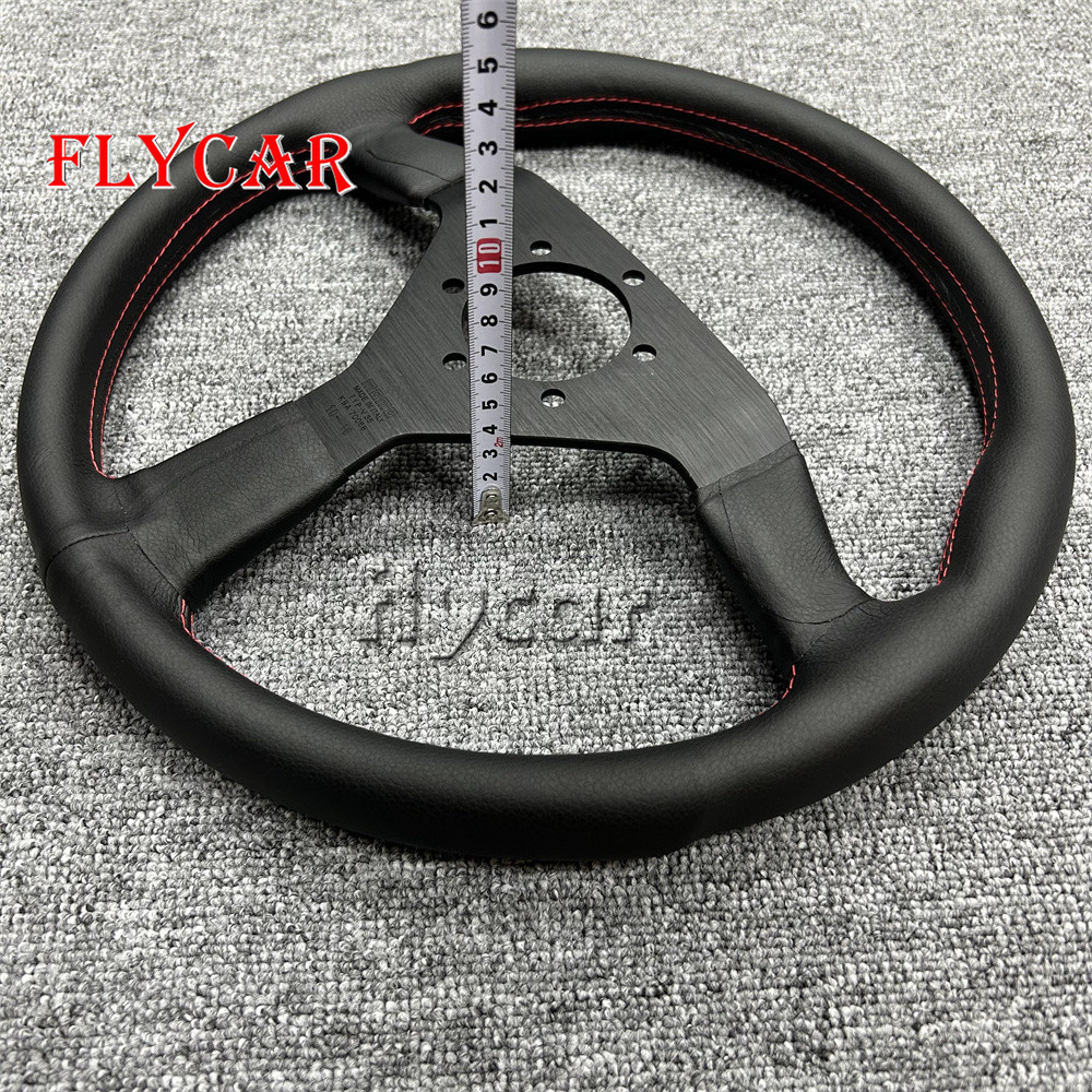 14inch MOMO V1 Car Racing Steering Wheel Red Stitch | Shopee Philippines