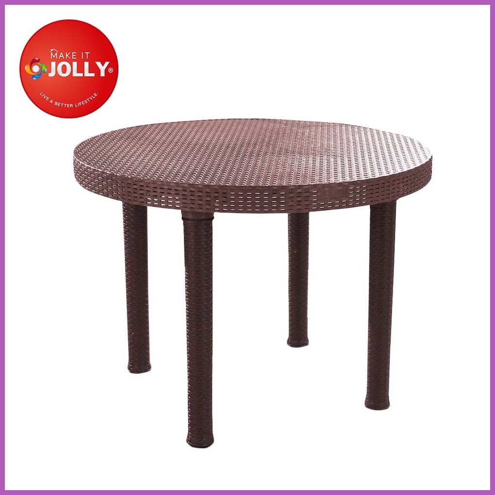 JOLLY PLASTIC Coffee Table Round (Rattan Surface) | Shopee Philippines