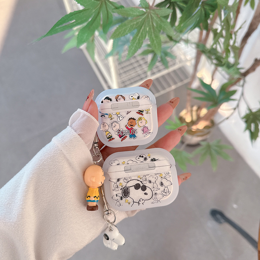 For Air Pods 4 Cartoon Cute Snoopy Family Apple Airpods Pro 2 tpu ...