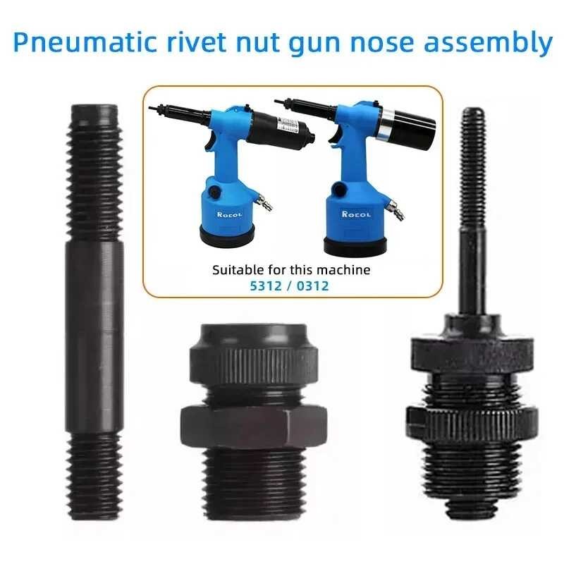 0C Hydraulic 3 Automatic Pneumatic Rivet Nut Nose Assembly Double ...