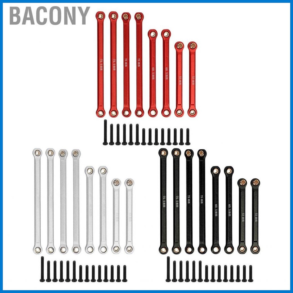 Bacony RC Suspension Links Set Rod Link Kit CNC Machined Aluminum Easy ...