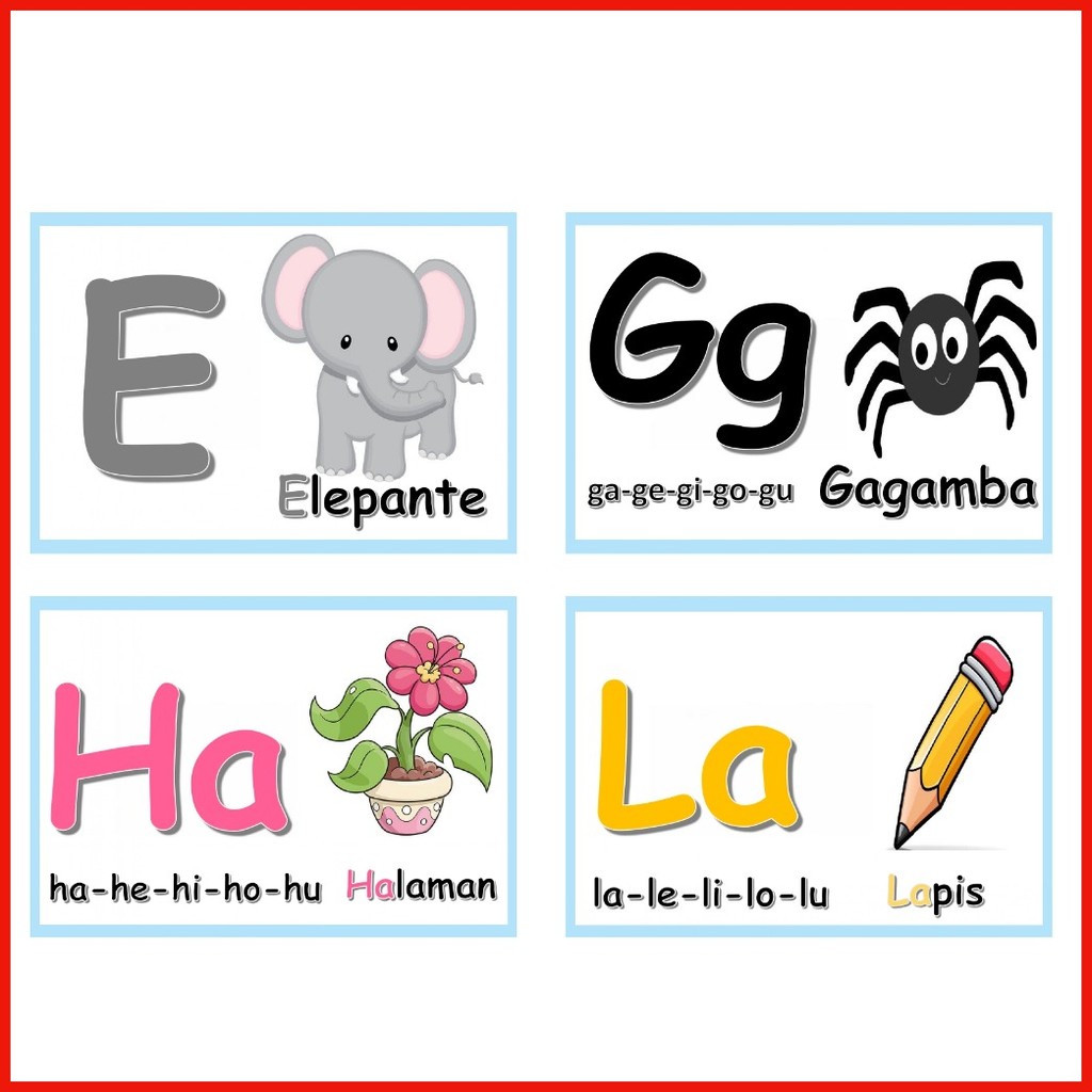 Laminated Alpabetong Filipino ABAKADA Flashcards 3r Size and 2.8x3.9 ...