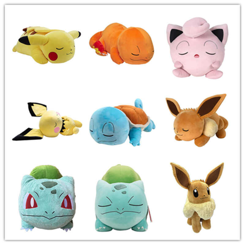 3 Plush 2 Toy Pikachu Charmander Squirtle Eevee Pichu Bulbasaur Sleep ...