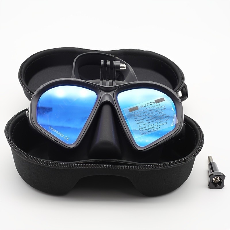 Two-Window Tempered Glass Diving Mask - Waterproof freediving mask ...