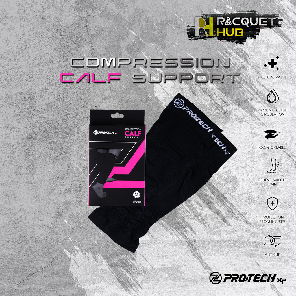 Protech Medically Inspired Compression Calf Support (Sport & Daily use ...
