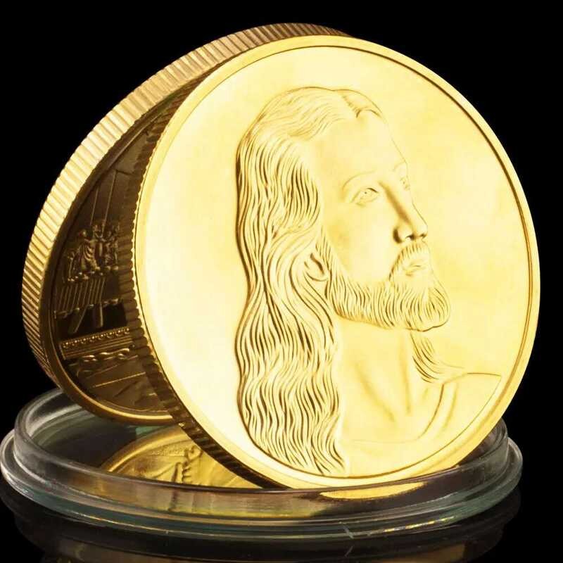 Jesus COD Souvenir Collectible Gift Last Supper Commemorative Coin Gold ...