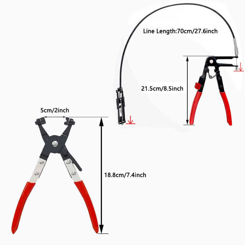 disassembly Car Tube Bundle Clamps 25.6inch Hose Pliers Kit Hand-held ...