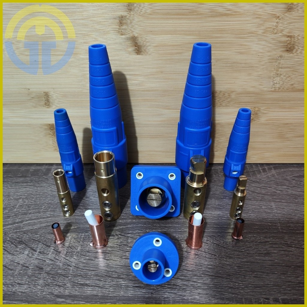 ☸ Industrial Single Pole Cable Connector Camber Lock Action Plug Socket ...