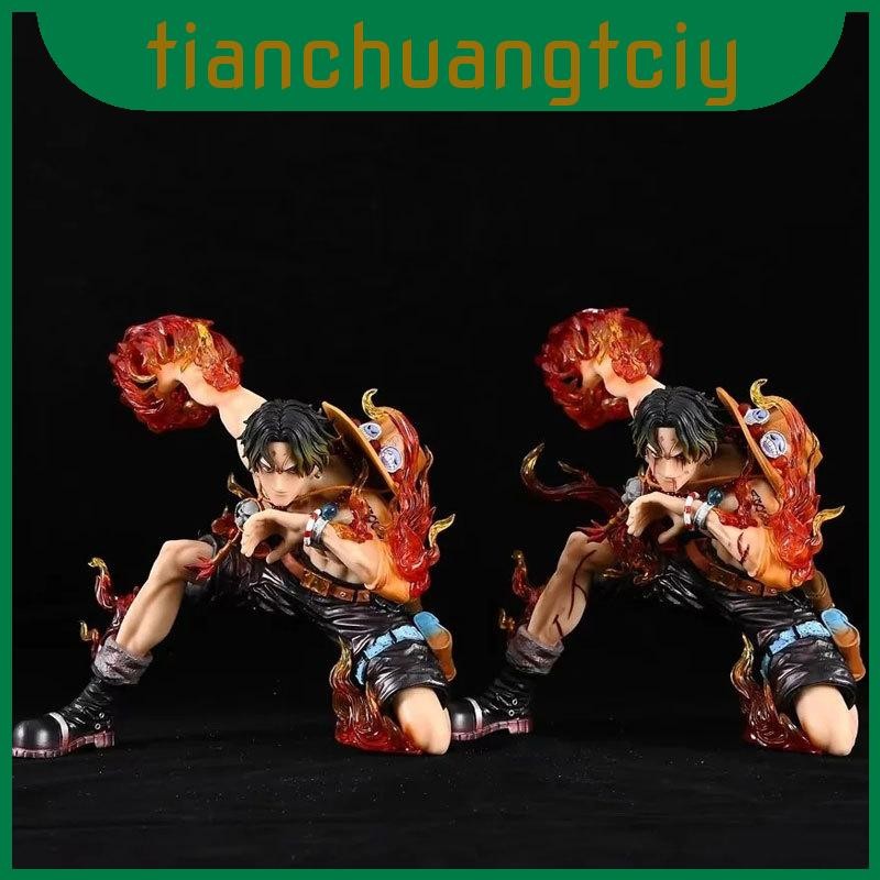 Stunning Figurine Pvc Of Pirate Iu Scarred Fire Fist Ace Kneeling Pose ...